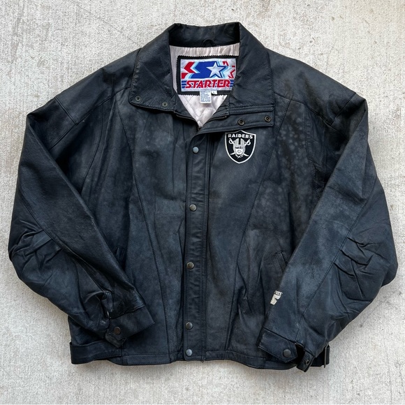 STARTER | Jackets & Coats | Vintage Oakland Raiders Leather Starter ...